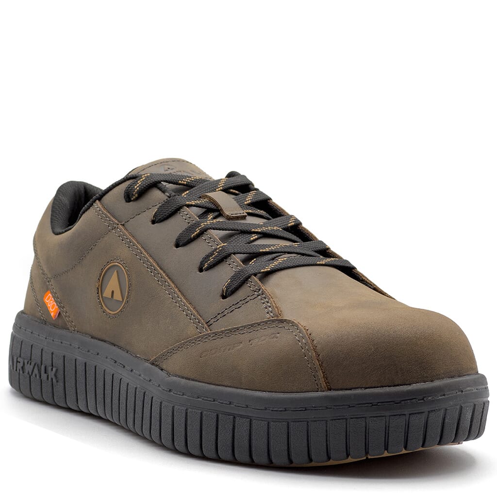 Airwalk Men's Camino Met Comp Toe Safety Shoes - Dark Coffee Black ...