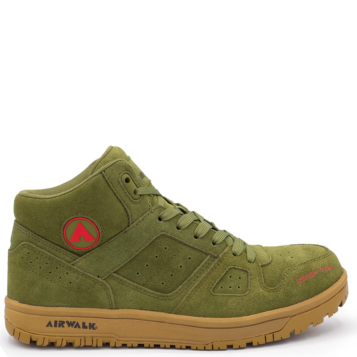 Airwalk Men's Mongo Mid Comp Toe Safety Shoes - Olive | elliottsboots