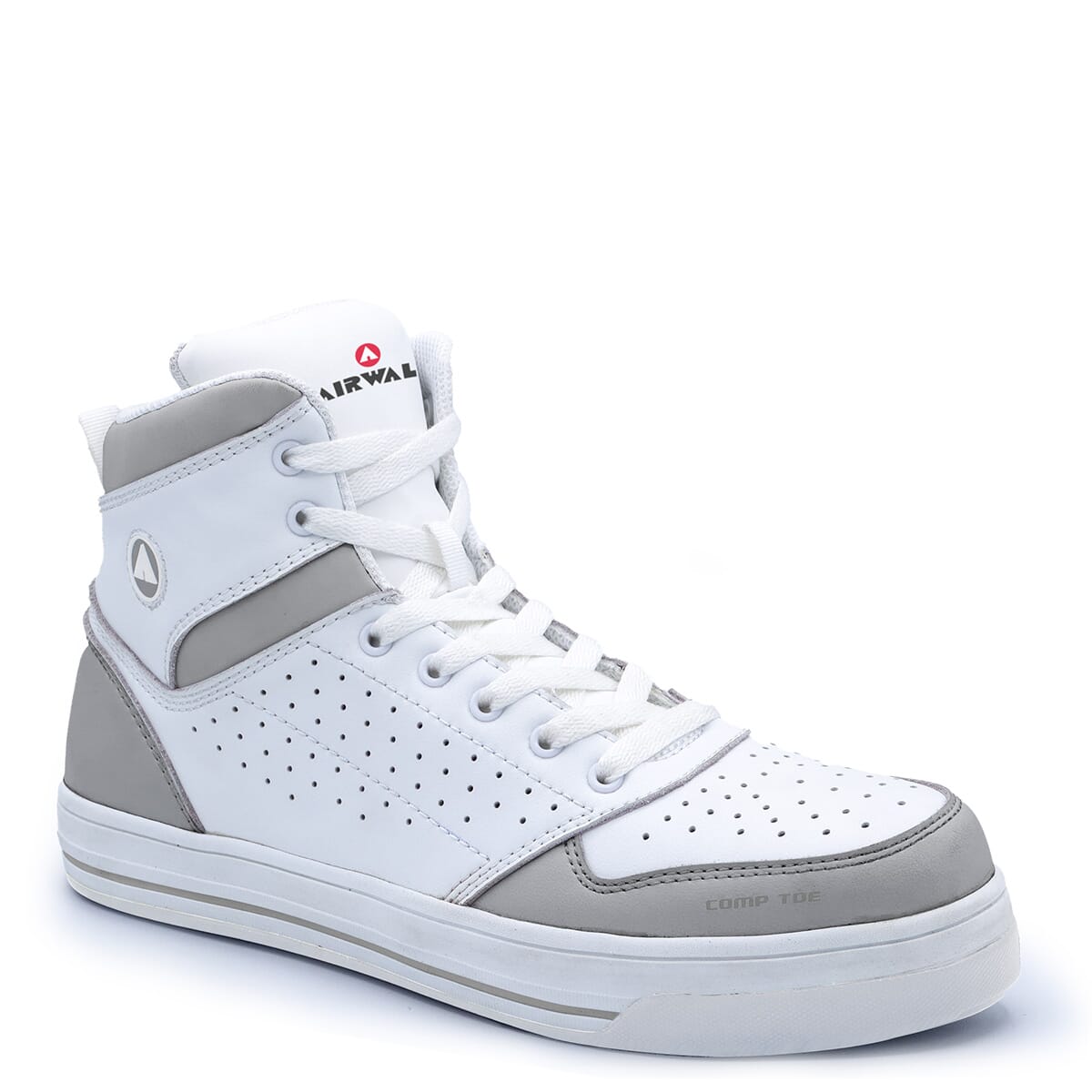 Airwalk Men's Arena Mid Comp Toe Safety Shoes - White | elliottsboots