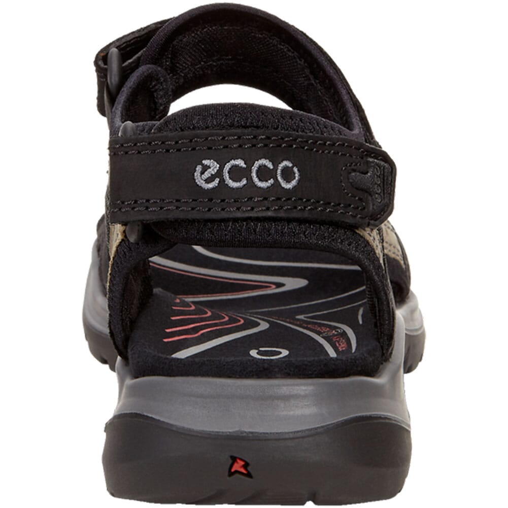 ECCO Women's Yucatan Sandals - Black/Mole/Black | elliottsboots