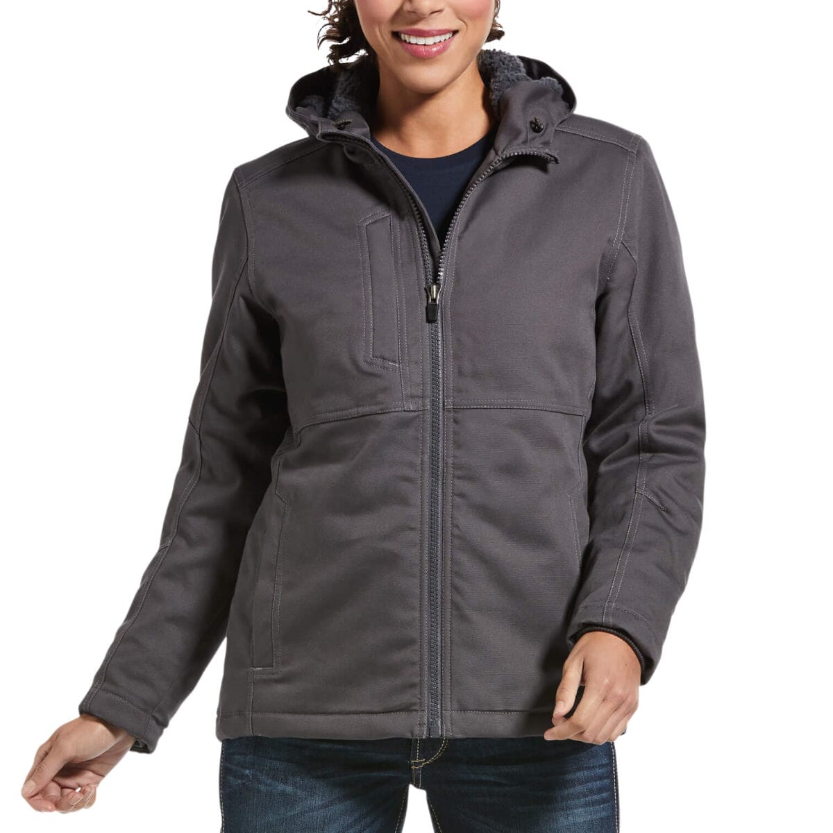 Ariat Women's Rebar DuraCanvas Insulated Jacket - Rebar Grey ...