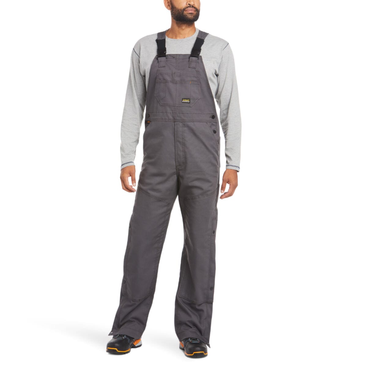 Ariat Men's Rebar Duracanvas Unlined Bib - Rebar Grey | elliottsboots