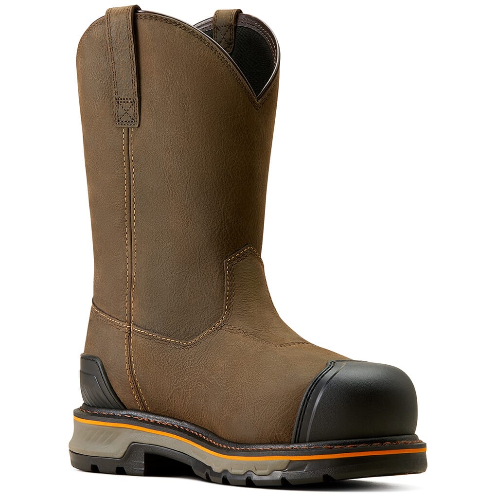 Ariat Men's Stump Jumper 10" Comp Toe Safety Boots - Iron Coffee ...