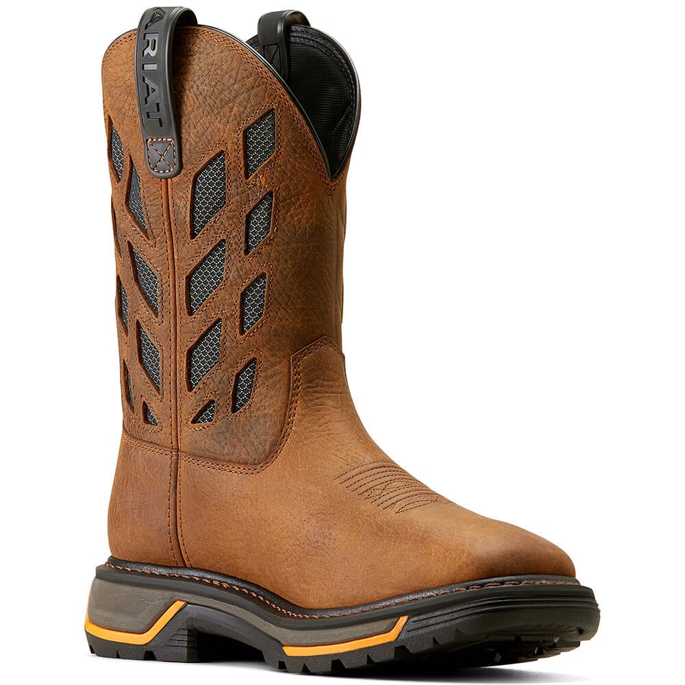 Ariat Men's Big Rig Ventek EH Work Boots - Earth | elliottsboots