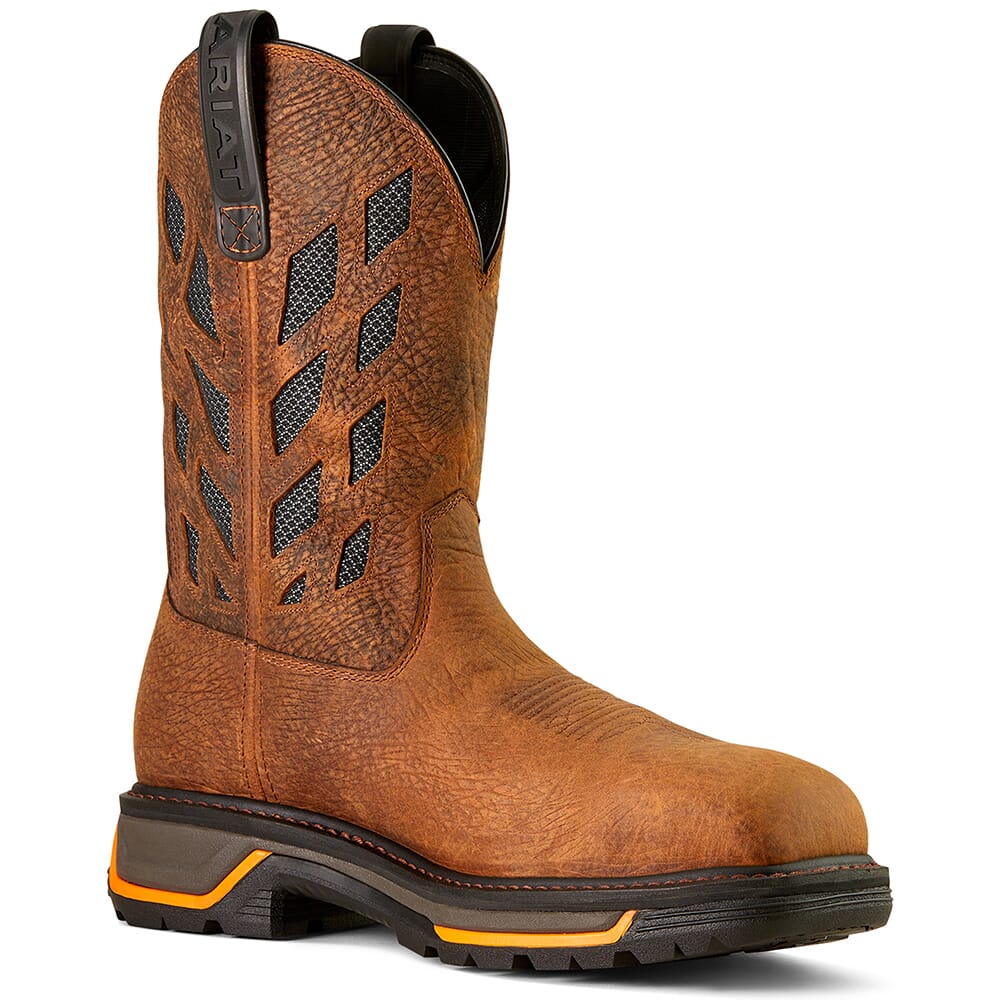 Ariat Men's Big Rig Comp Toe EH Safety Boots - Earth | elliottsboots