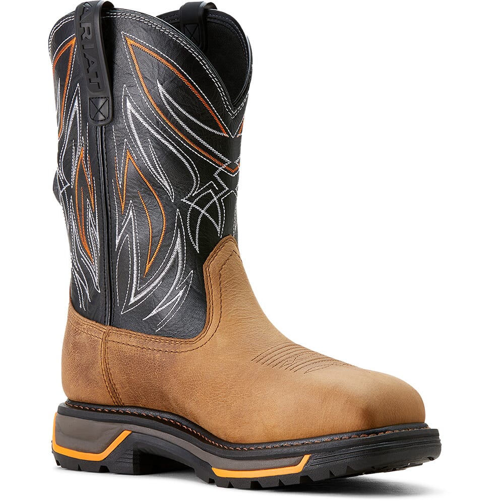 Ariat Men's Big Rig BOA WP CT Safety Boots - Brown | elliottsboots