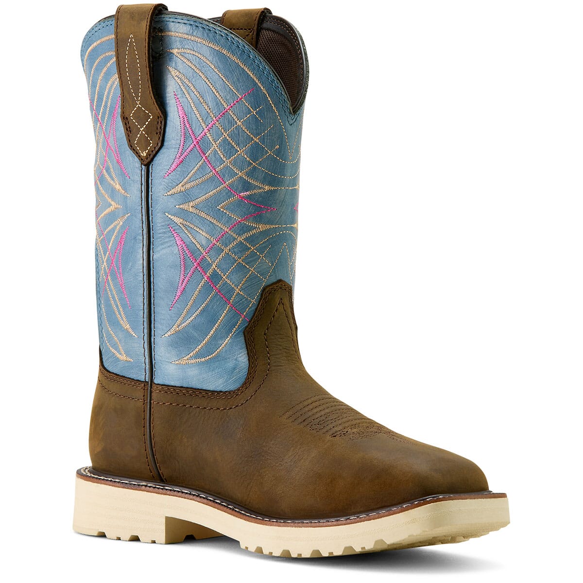 Ariat Women's Activator Wide 11" Steel Toe Safety Boots - Stone Blue ...