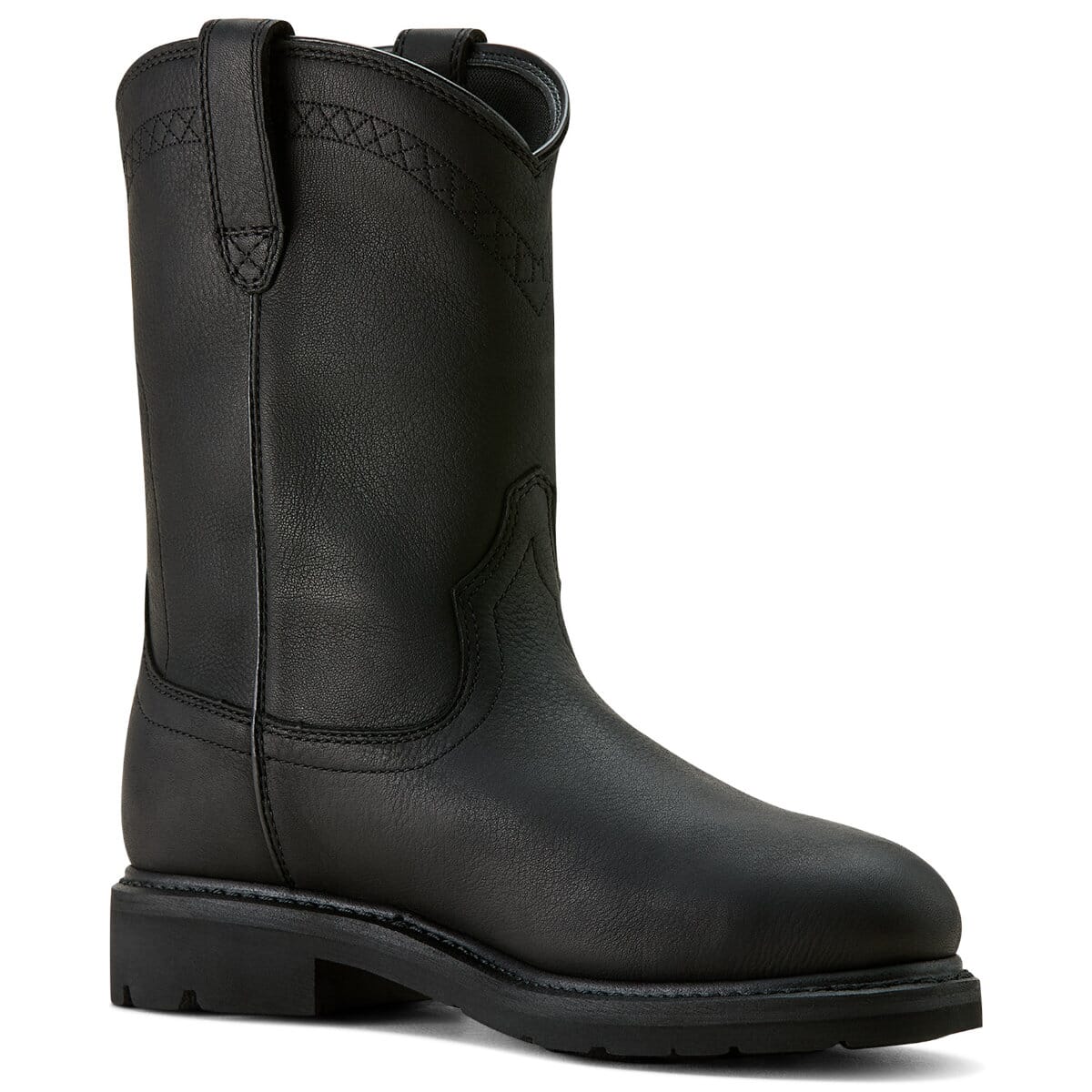 Ariat Men's Sierra Roper Steel Toe Safety Boots - Black | elliottsboots