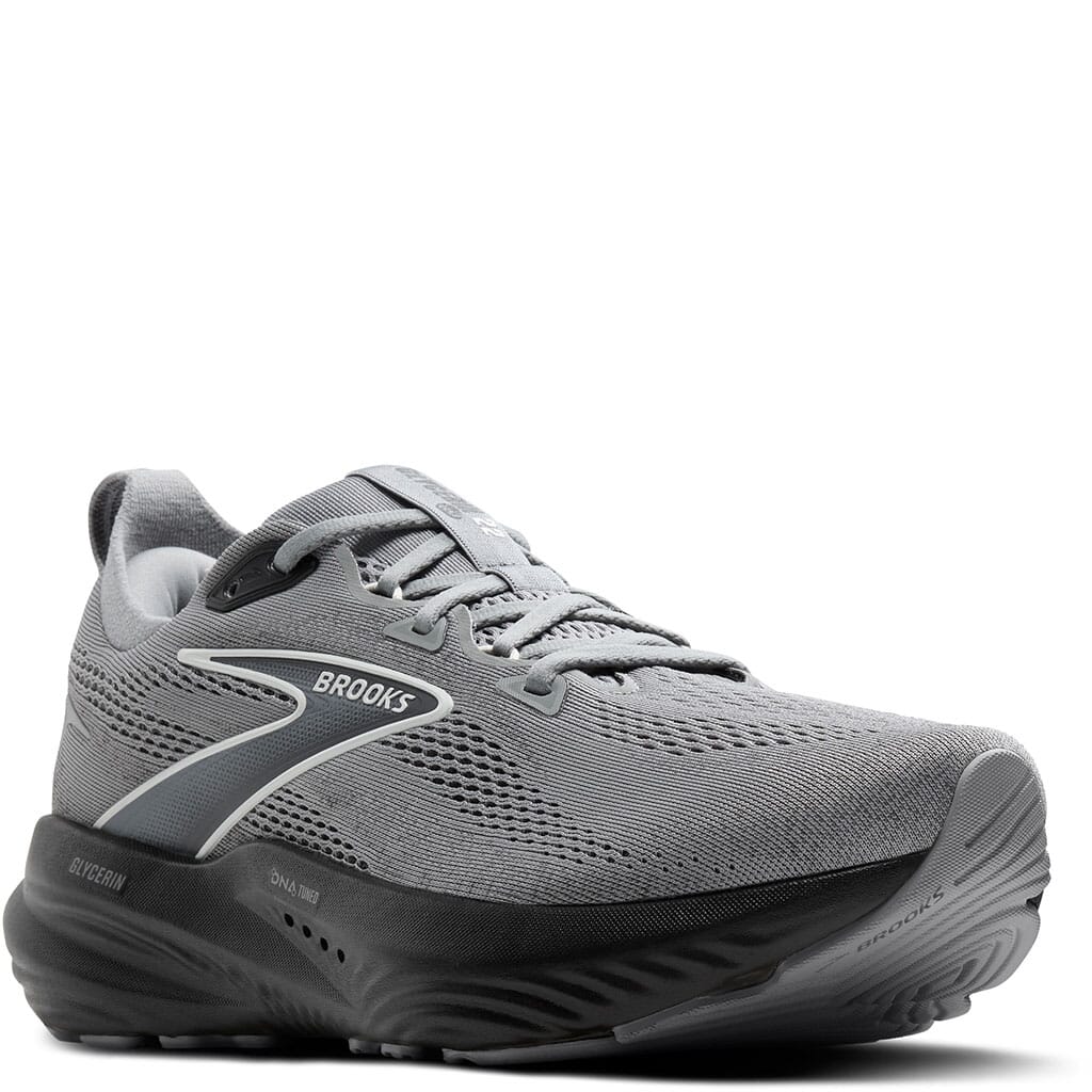 Brooks Men's Glycerin 22 Athletic Shoes - Gray/Ebony/Blue | elliottsboots