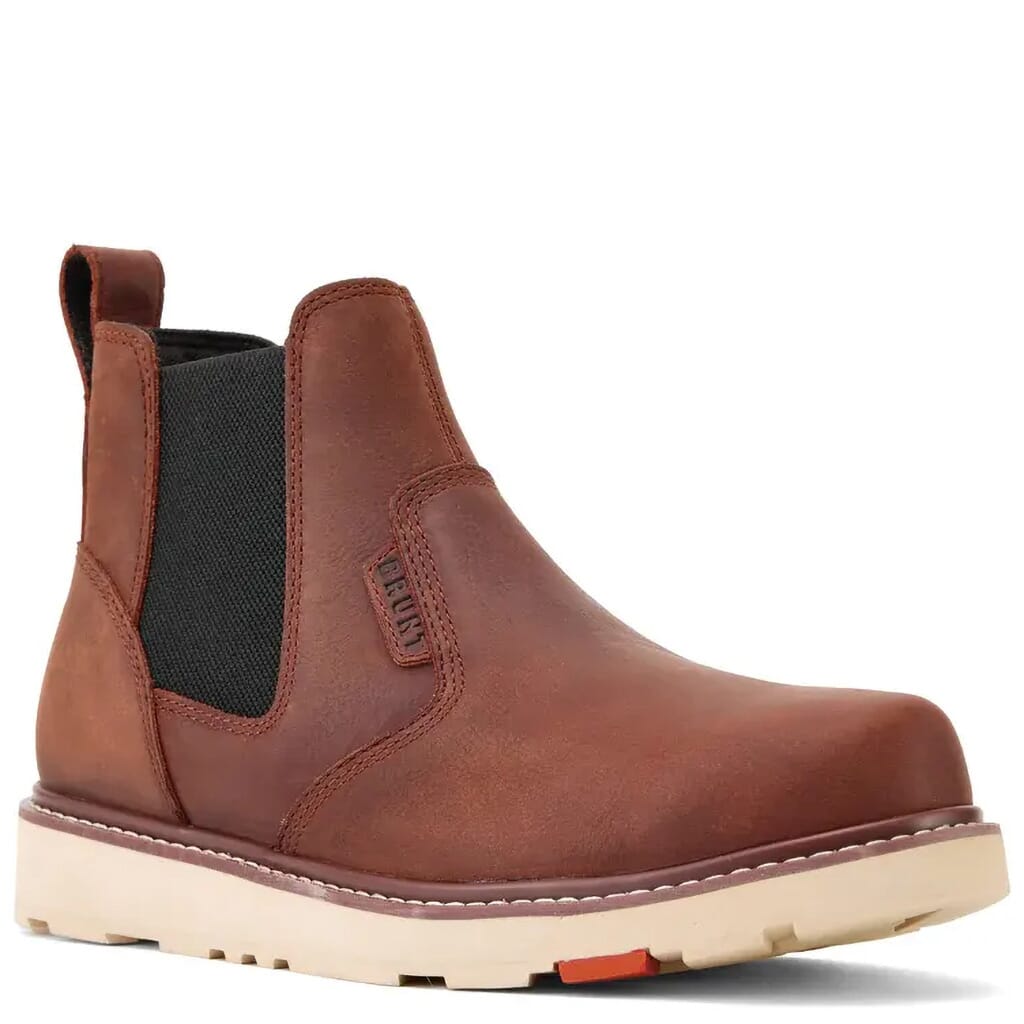 BRUNT Men's Ohman LE Comp Toe Safety Chelseas - Redwood | elliottsboots