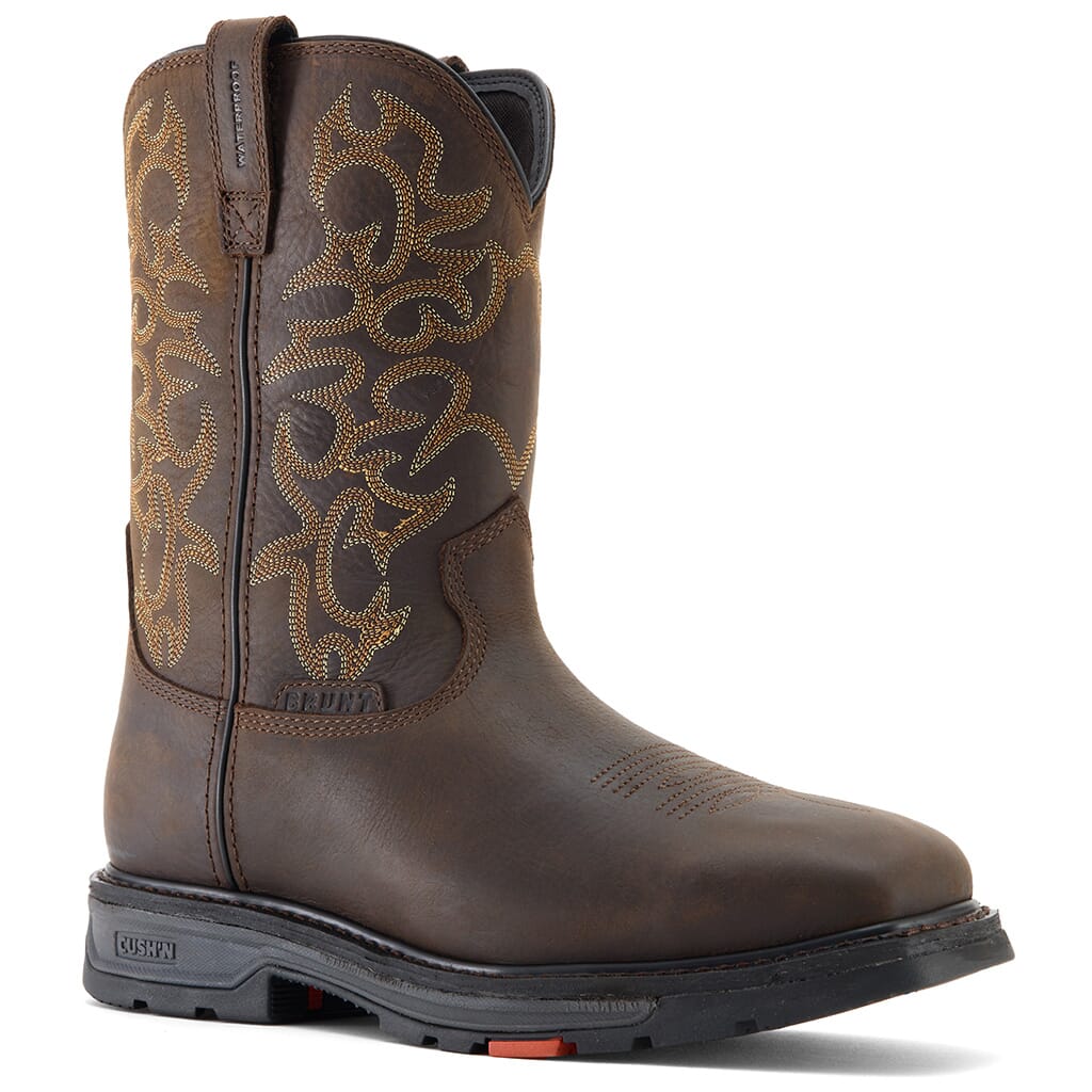 BRUNT Men's Vastbinder Welted 10" Work Boots - Dark Brown | elliottsboots