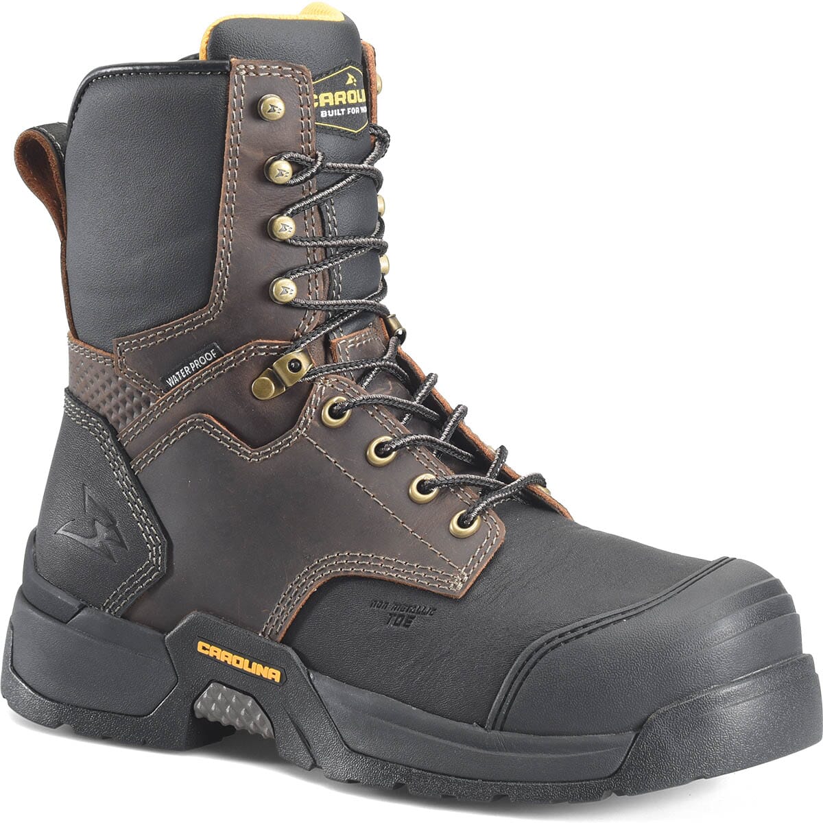 Carolina Men's Barrett EH WP Safety Boots - Dark Brown | elliottsboots