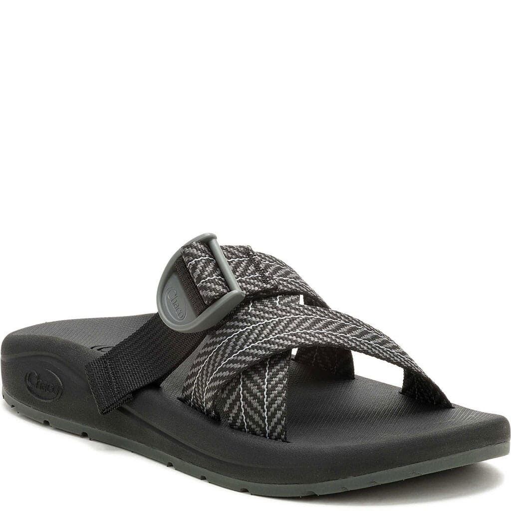 Chaco Women's CushZ Extra Cushioned Slides - Frond Black | elliottsboots