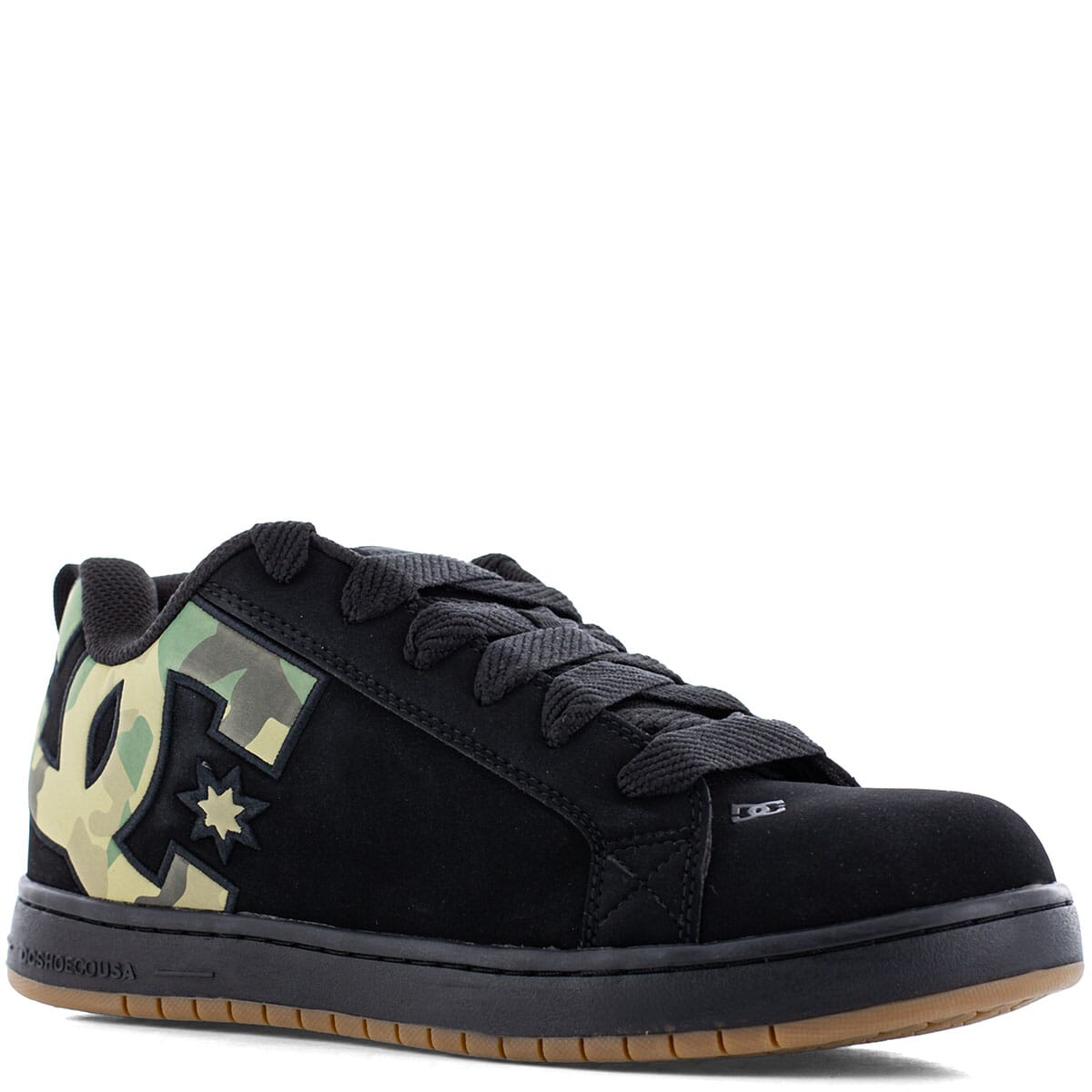 DC Men's Court Graffik Composite Toe Safety Shoes - Black/Camo/Gum ...