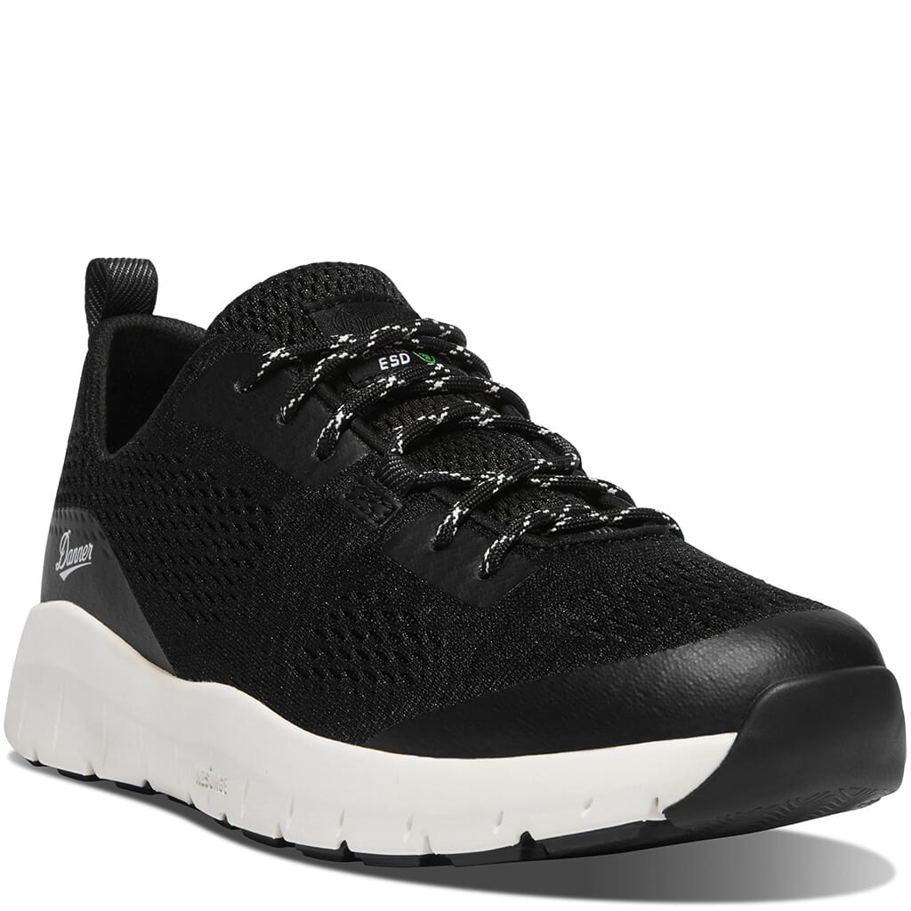 Danner Women's Run Time 3 ESD Work Shoes - Black/White | elliottsboots