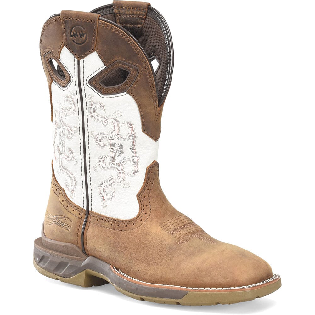 Double H Women's Brigand Work Ropers - Brown/White | elliottsboots