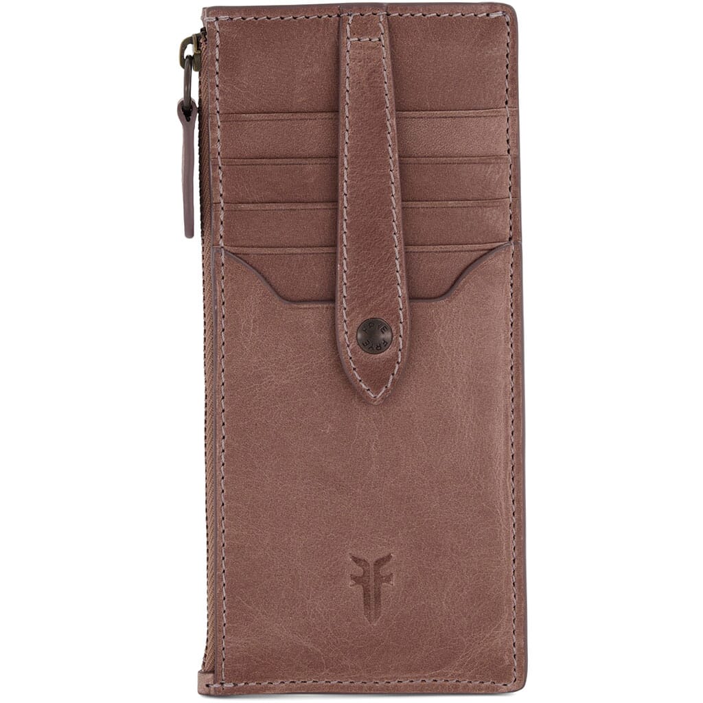FRYE Women's Melissa Snap Card Wallet - Mushroom | elliottsboots
