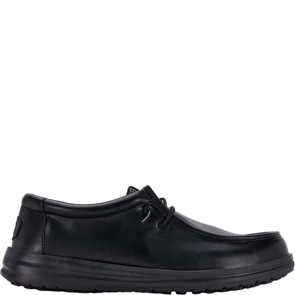 Hey Dude Men's Wally Work CE Classic SR Work Shoes - Black | elliottsboots