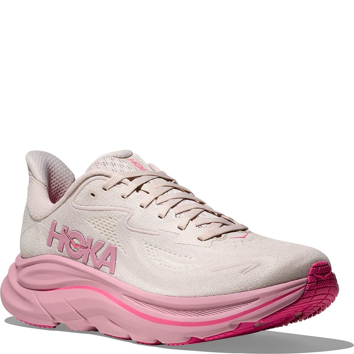 Hoka Women's Clifton 10 Athletic Shoes - Rose Cream | elliottsboots