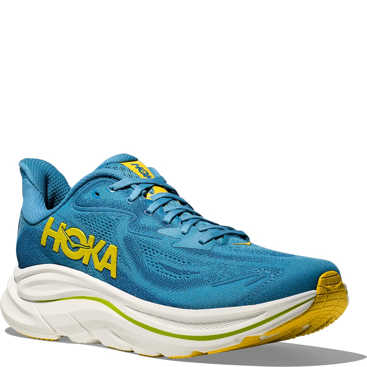 Hoka Men's Clifton 10 Wide Athletic Shoes - Alpine Blue | elliottsboots