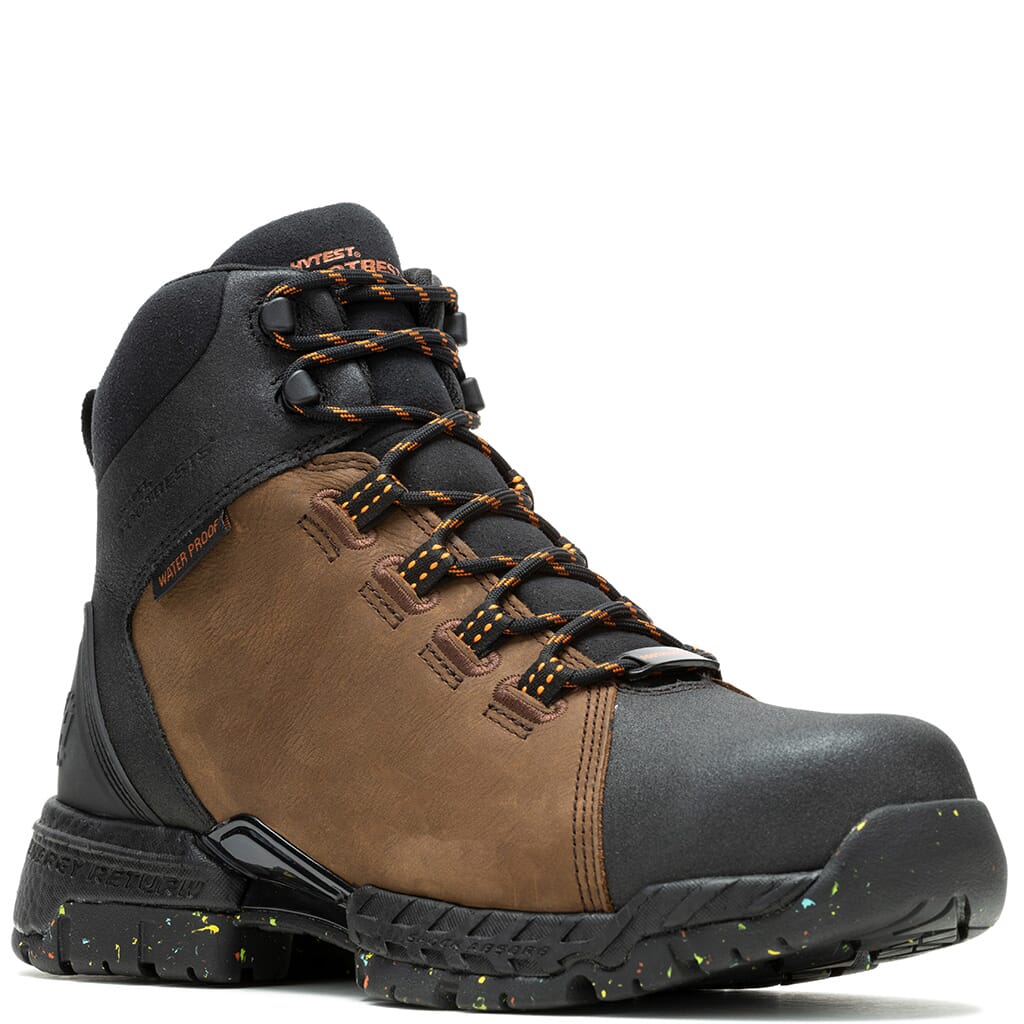 HYTEST Men's Xergy Hiker 6" Comp Toe Safety Boots - Brown | elliottsboots