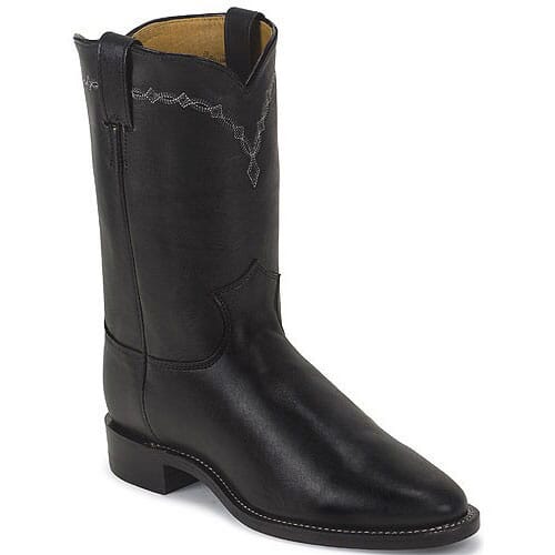 Justin Men's J11 Chester Western Justin Ropers - Black | elliottsboots