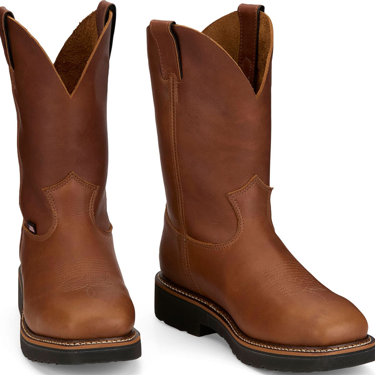 Justin Original Men's Lafayette EH Work Boots - Cinnamon | elliottsboots
