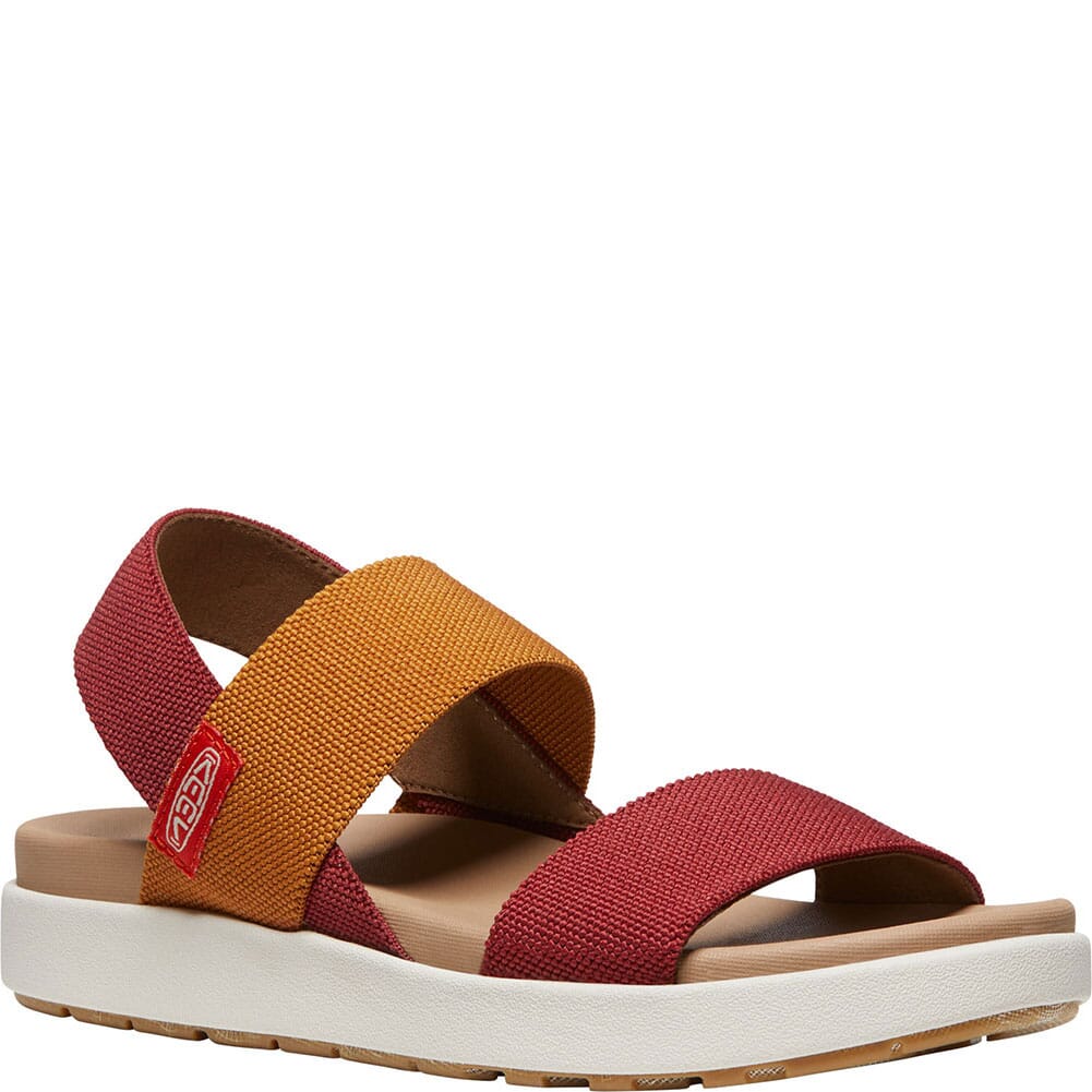 KEEN Outdoor Women's Elle Backstrap Sandals - Merlot/Birch | elliottsboots