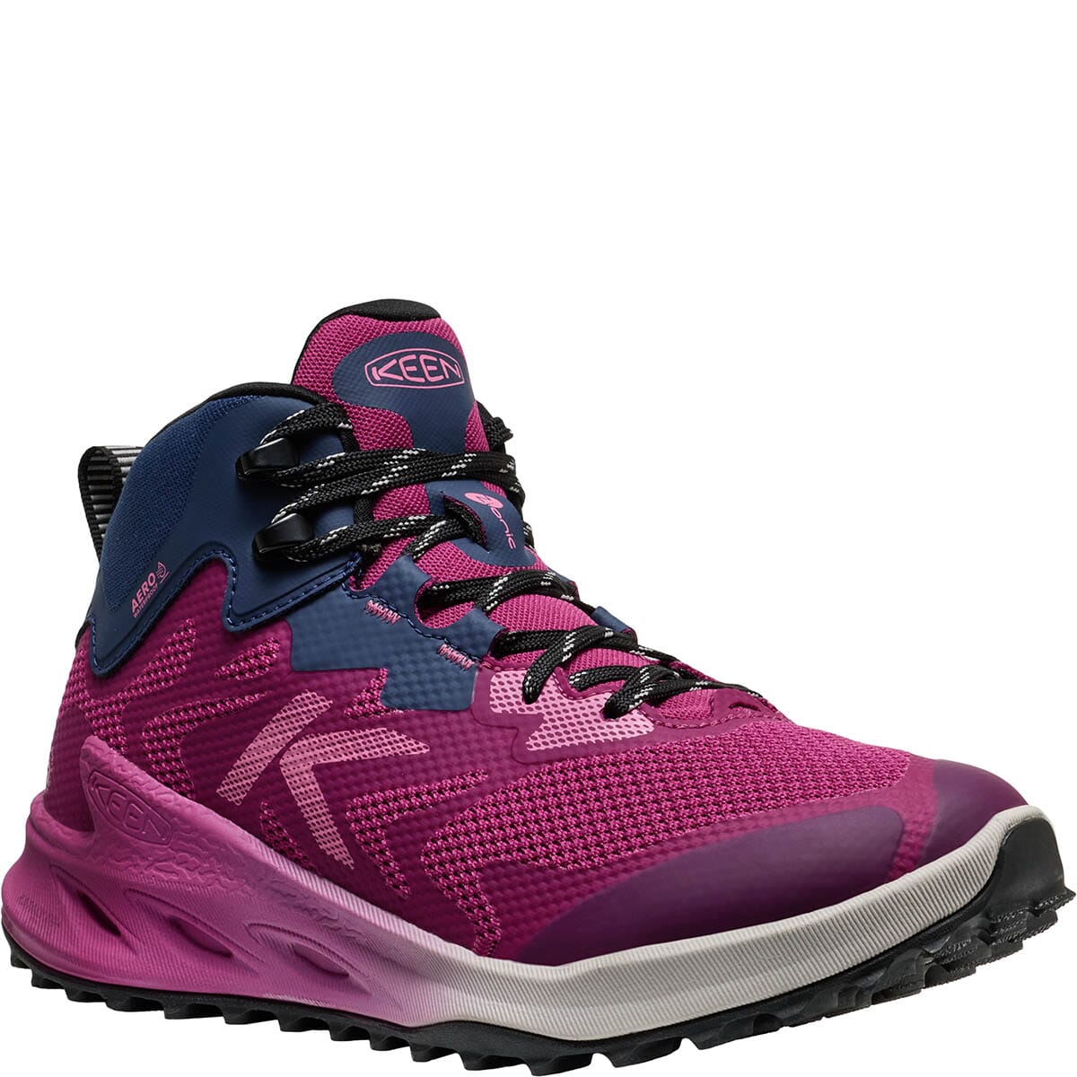 KEEN Women's Zionic NXT WP Mid Hiking Shoes - Beaujolais/Pink Lemonade ...
