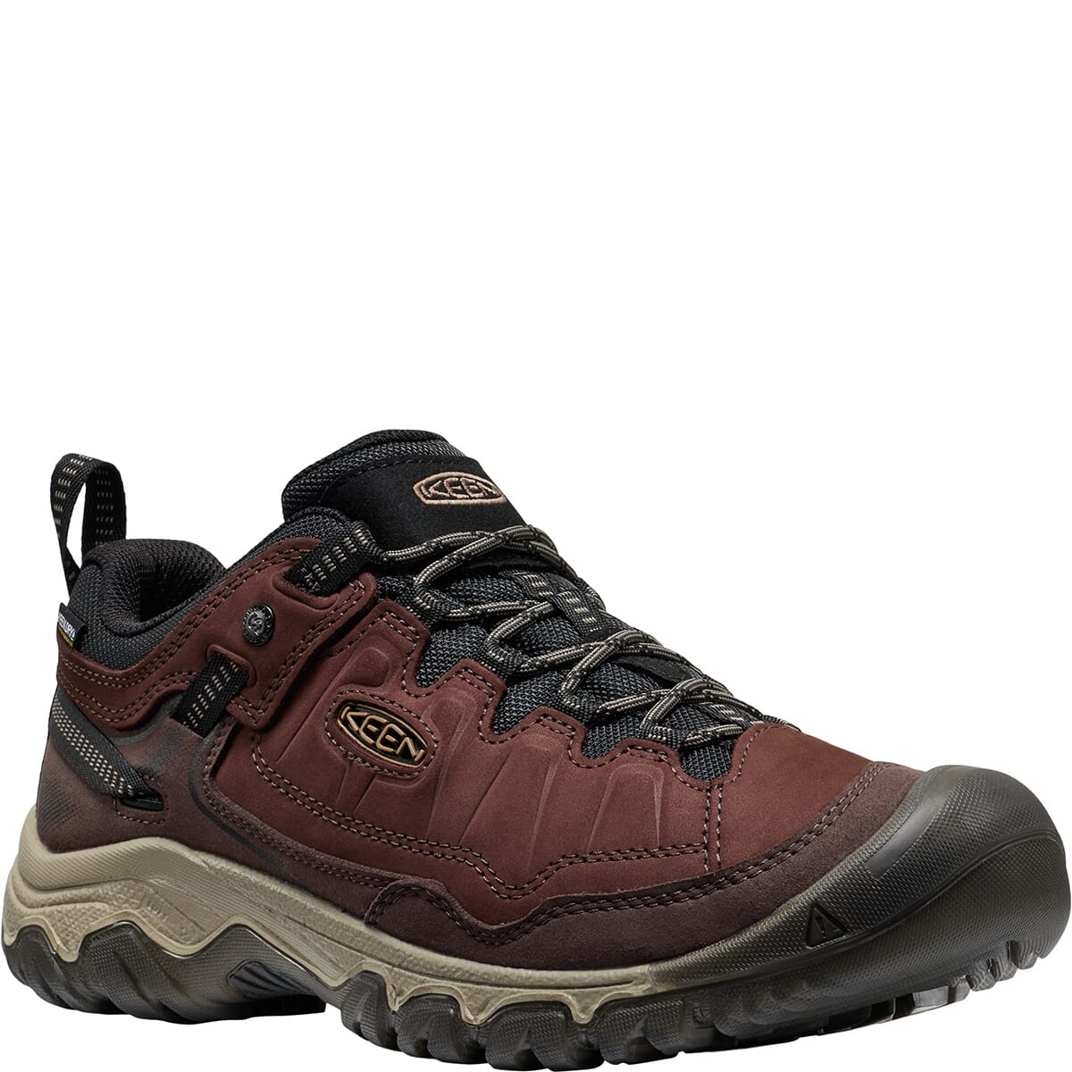KEEN Outdoor Men's Targhee IV Waterproof Hiking Shoes - Java/Bison ...