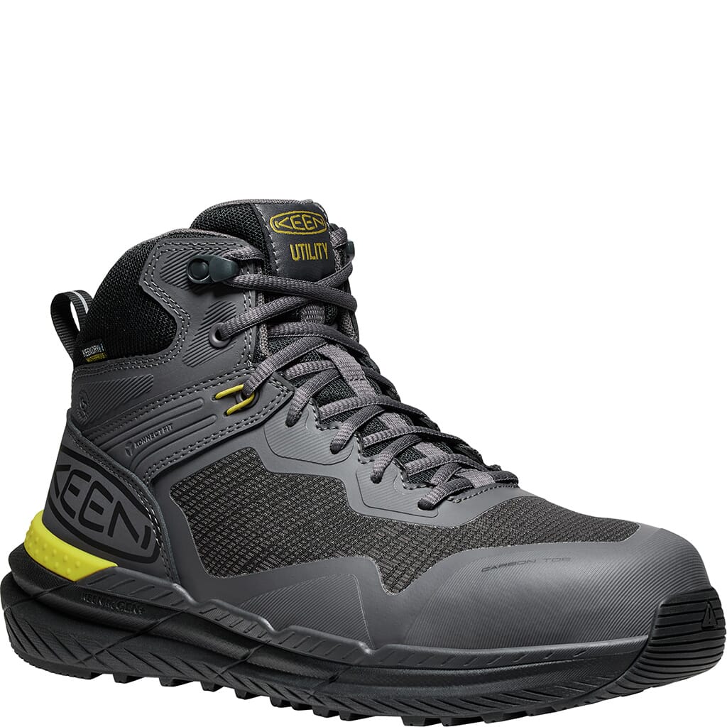 KEEN Men's Utility Synchro Waterproof Comp Toe Safety Boots - Magnet ...