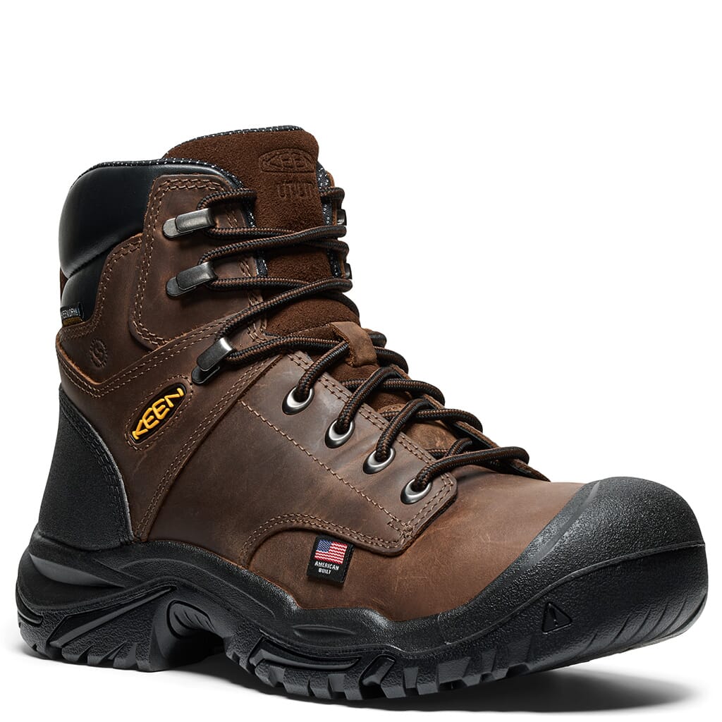 KEEN Men's Mt Vernon II Steel Toe Waterproof Safety Boots - Dark Earth ...