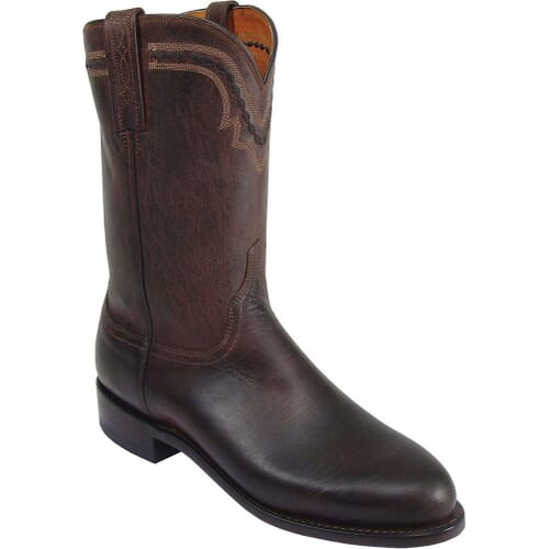 Lucchese 1883 Men's Jasper Western Ropers - Chocolate | elliottsboots