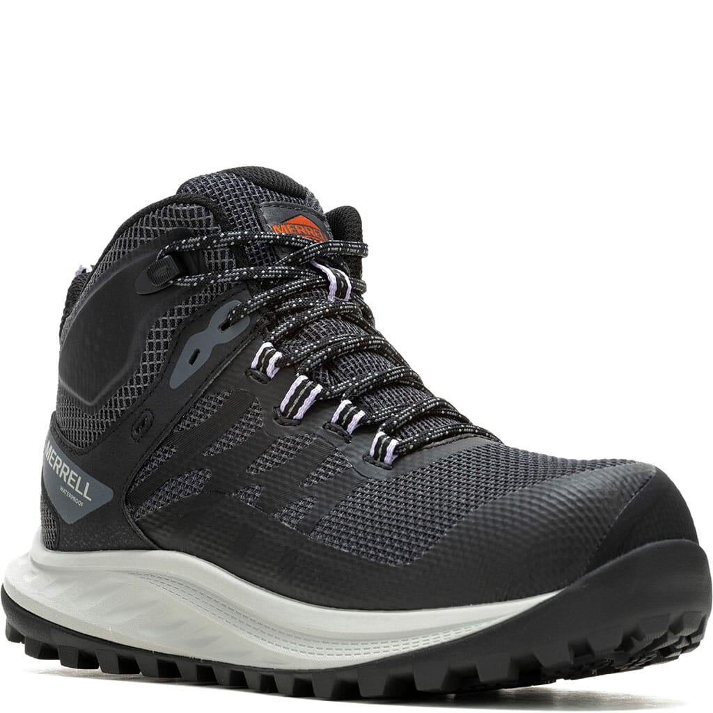 Merrell Women's Antora 3 Mid Waterproof CF Safety Boots - Black ...