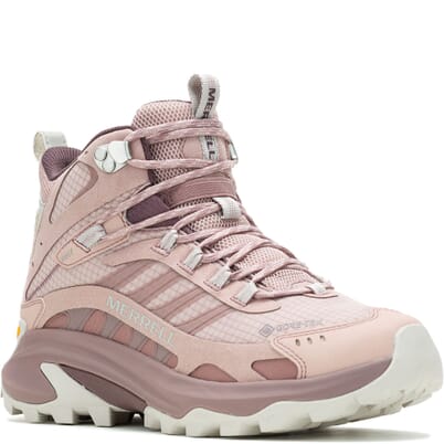 Merrell Women's Moab Speed 2 Mid GTX Hiking Boots - Adobe Rose ...