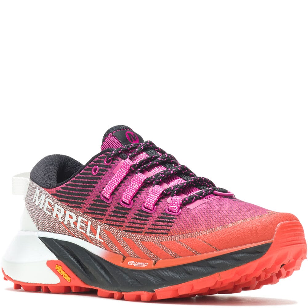 Merrell Women's Agility Peak 4 Athletic Shoes - Fuchsia/Tangerine ...