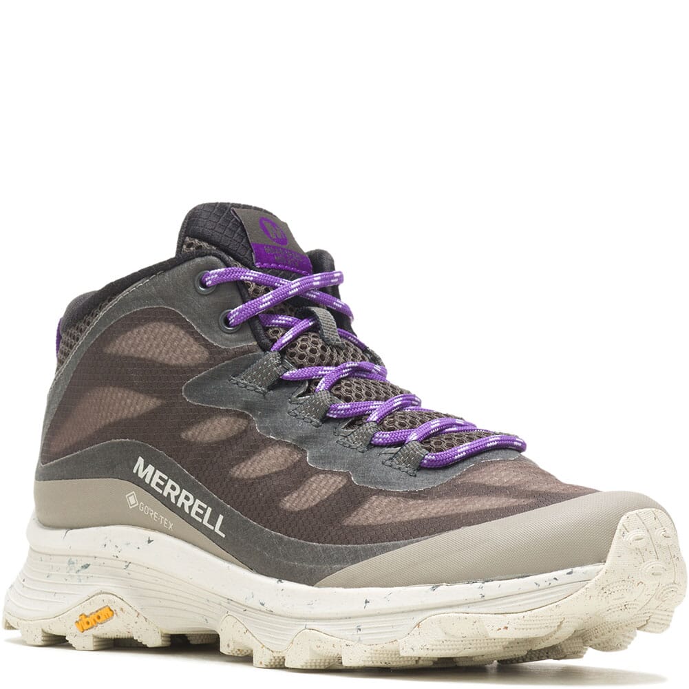 Merrell Women's Moab Speed Mid GTX Hiking Shoes - Falcon | elliottsboots