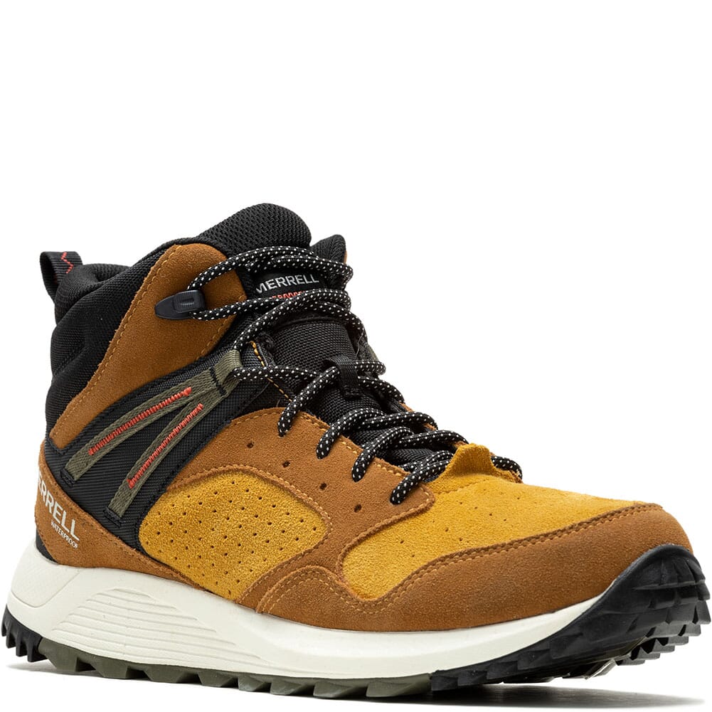 Merrell Men's Wildwood Mid LTR WP Hiking Boots - Spice | elliottsboots