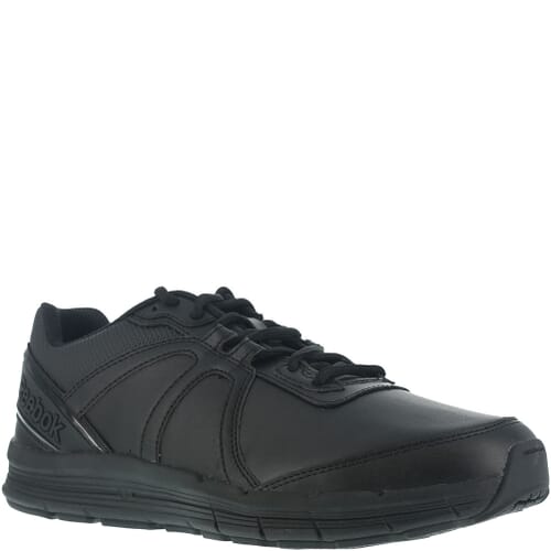 Reebok Women's Guide Leather Work Shoes - Black | elliottsboots