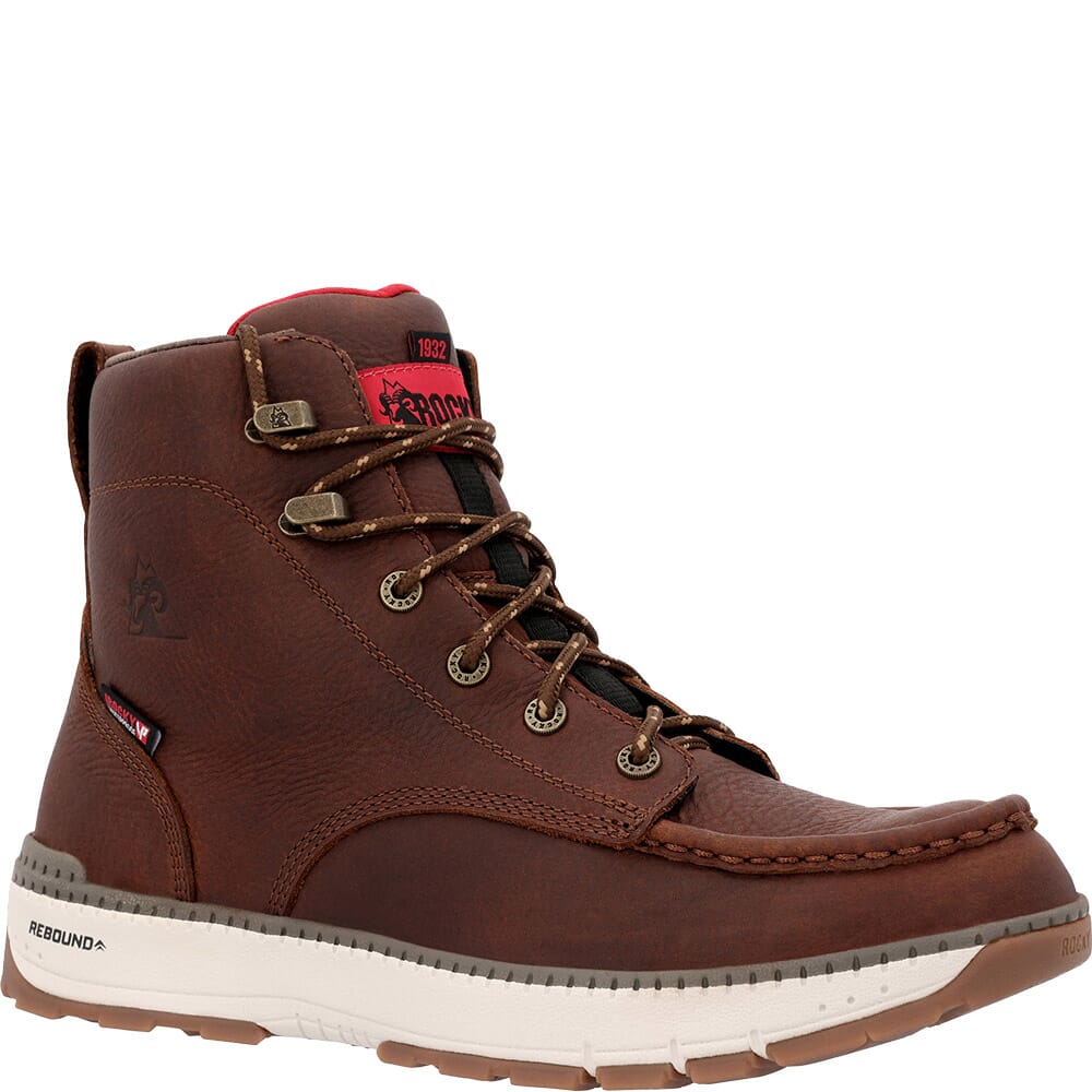 Rocky Men's Rebound Wedge WP CT Safety Boots - Brown | elliottsboots