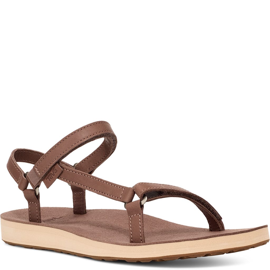 Teva Women's Original Universal Slim Leather Sandals - Acorn | elliottsboots