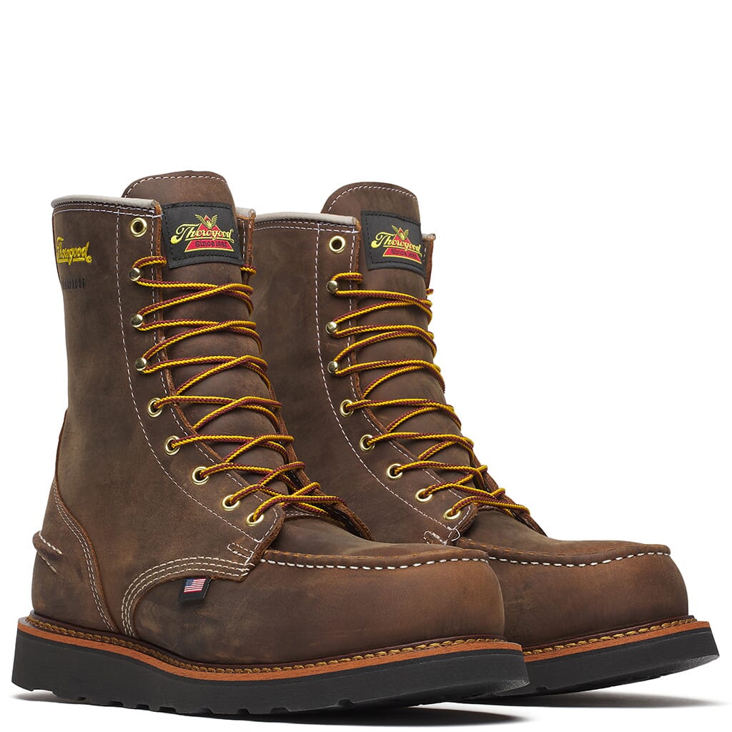 Thorogood Men's 1957 MAXWear Wedge 8" Safety Boots - Crazy Horse ...