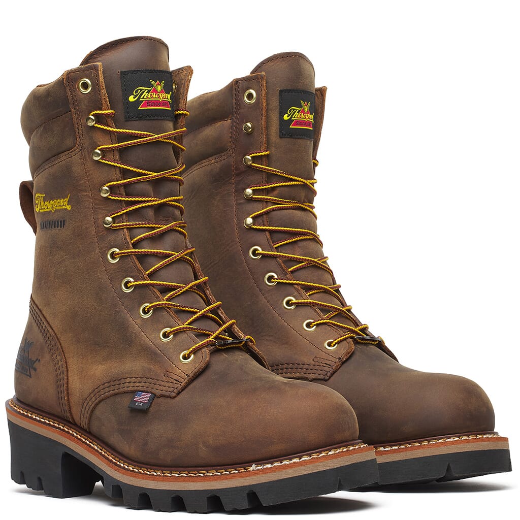 Thorogood Men's Logger Series 9" Work Boots - Stud Horse | elliottsboots