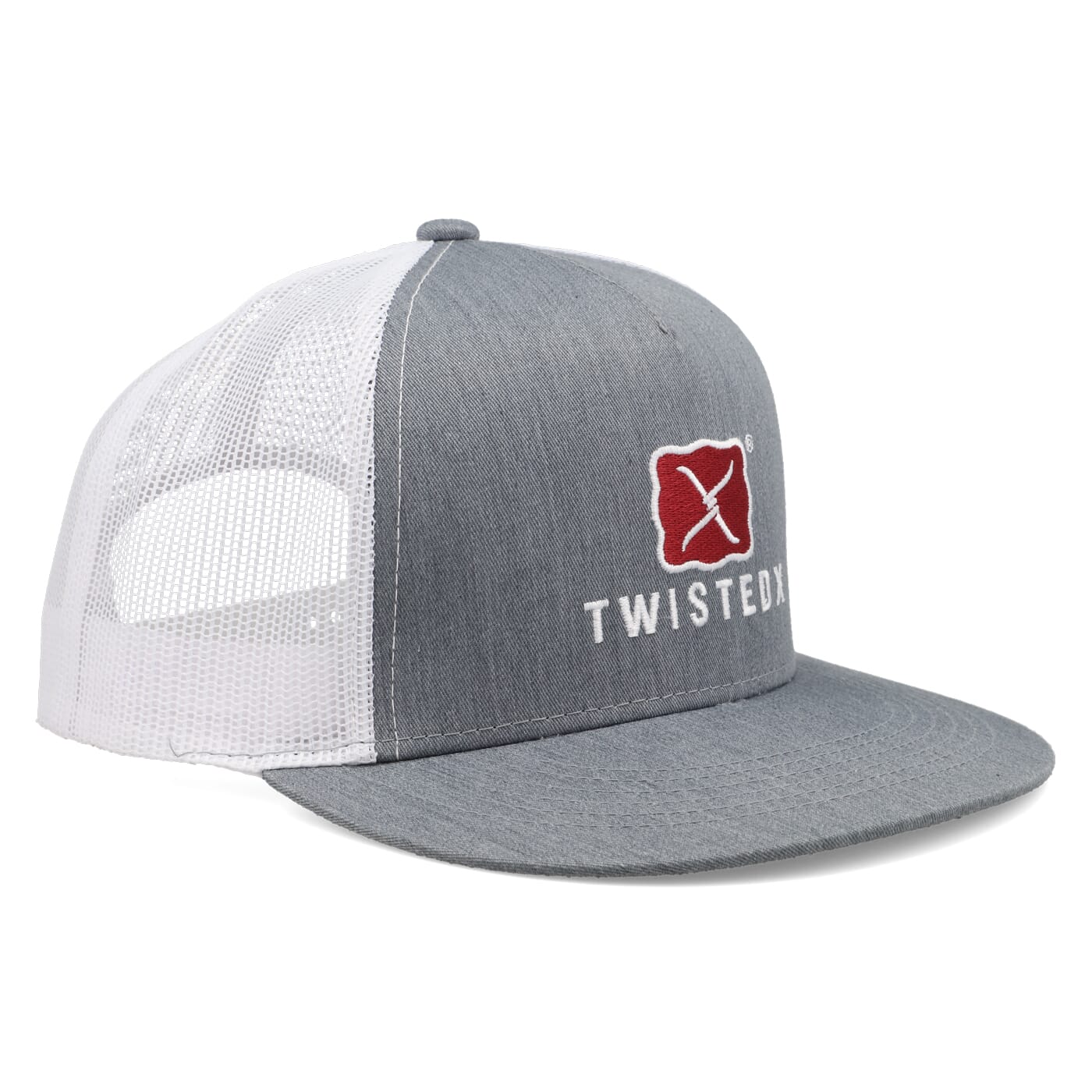Twisted X Men's Buckle Cap - Heather Grey/White | elliottsboots