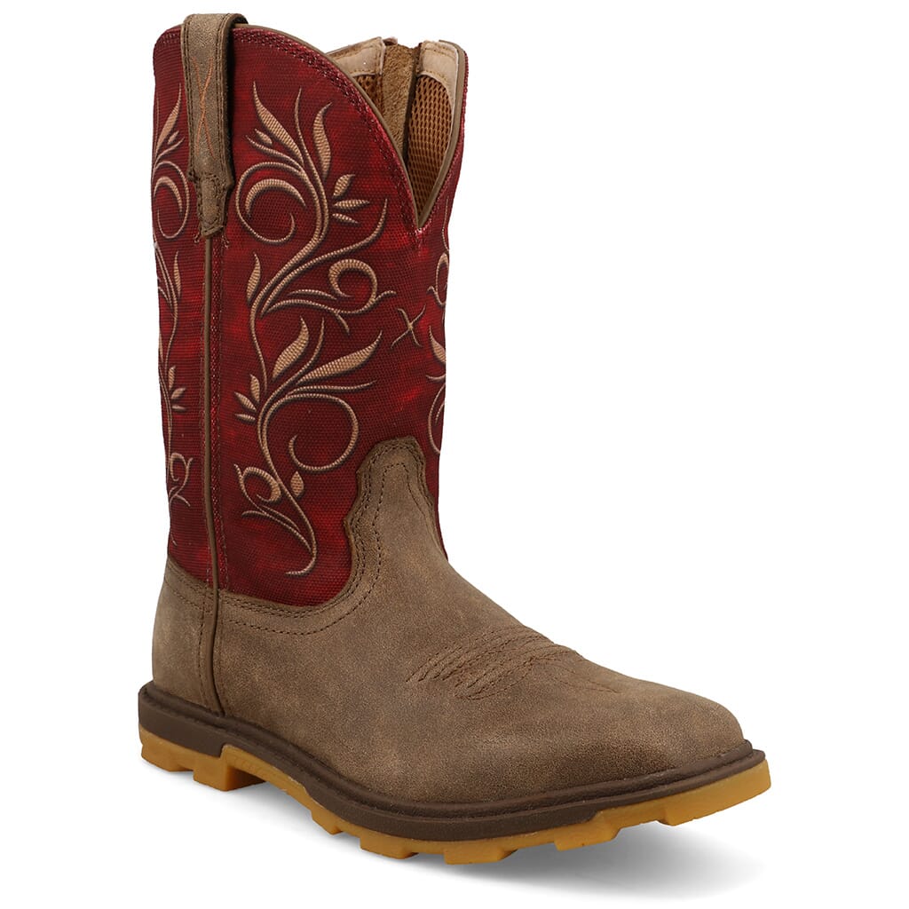 Twisted X Women's UltraLite X 10" Work Boots - Bomber/Scarlet ...