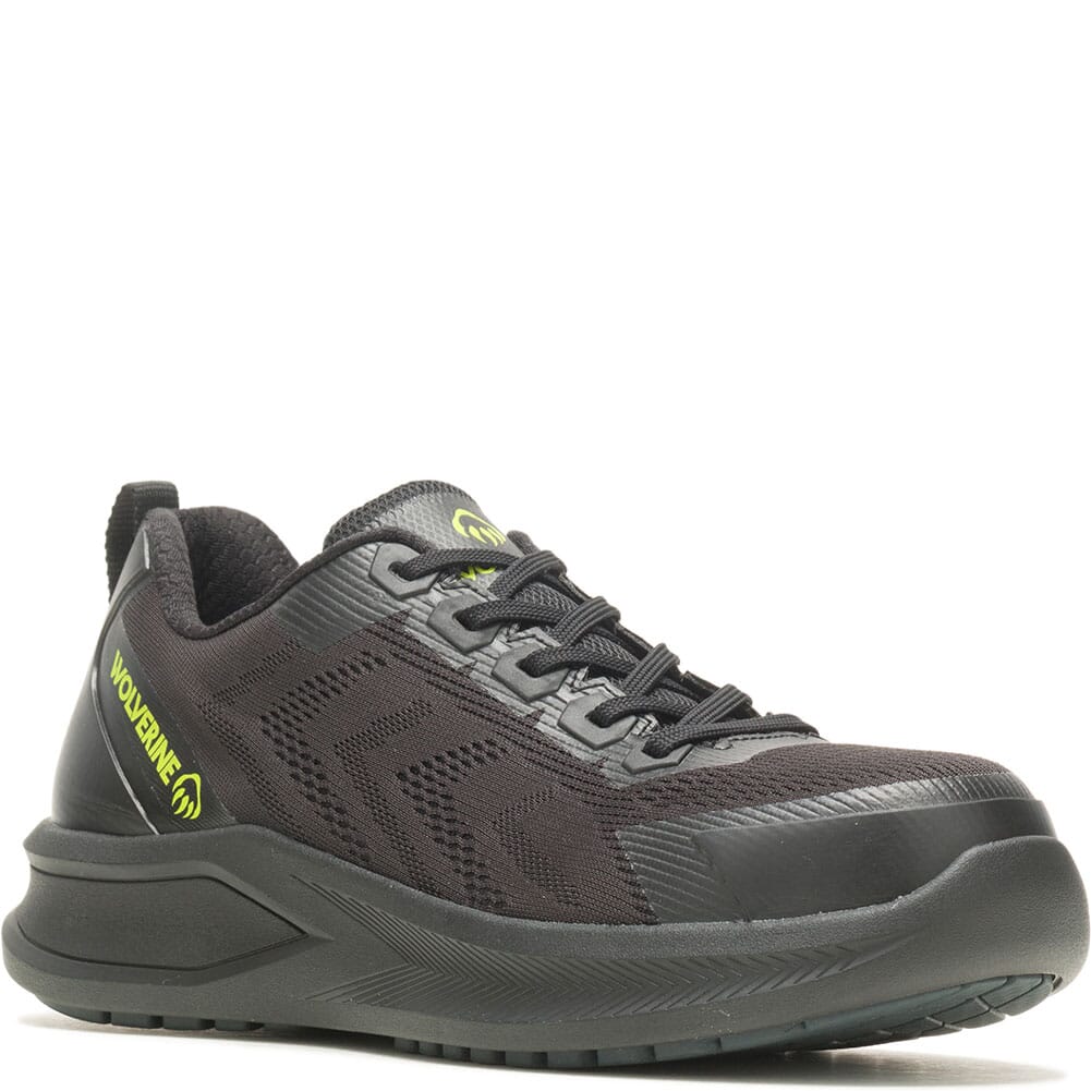 Wolverine Men's Bolt Knit Carbonmax Safety Shoes - Black | elliottsboots