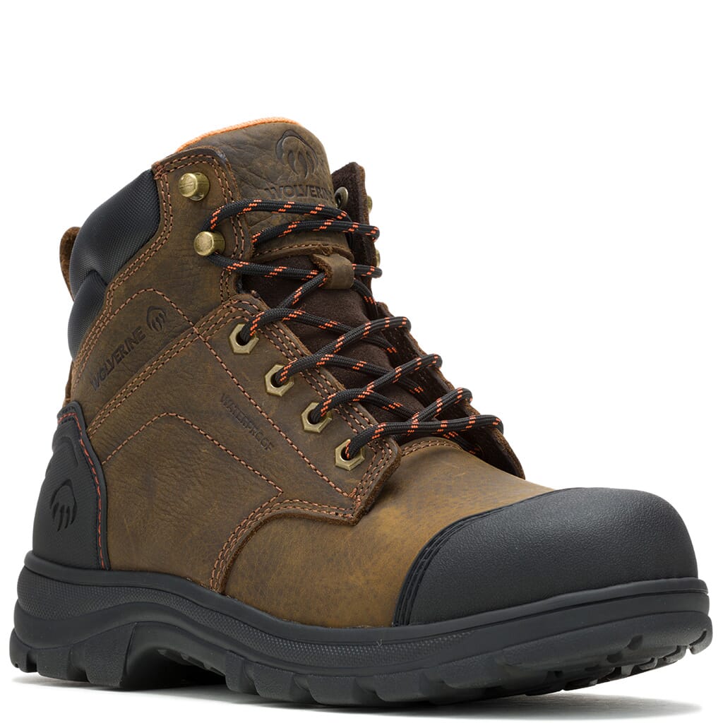 Wolverine Men's Carlbad Steel Toe Safety Boots - Brown | elliottsboots