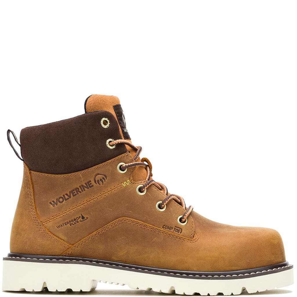 Wolverine Men's Revival WP CT Safety Boots - Cashew | elliottsboots