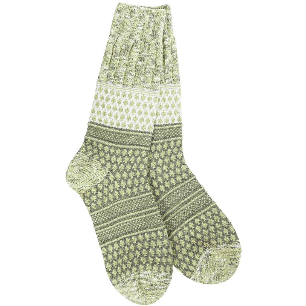 World's Softest Socks Holiday Gallery Textured Crew - Envy | elliottsboots